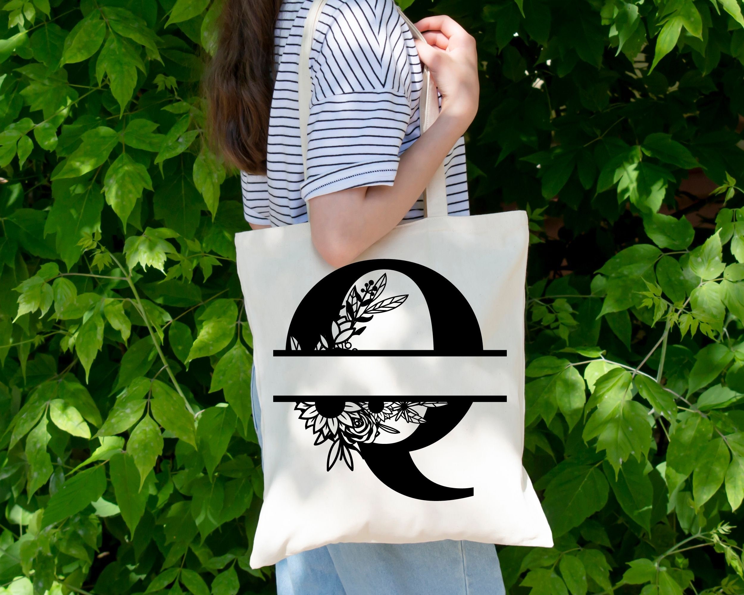 Initial Svg Bundle, Monogram Svg Files, Initial Monogram Png, Svg Files ...