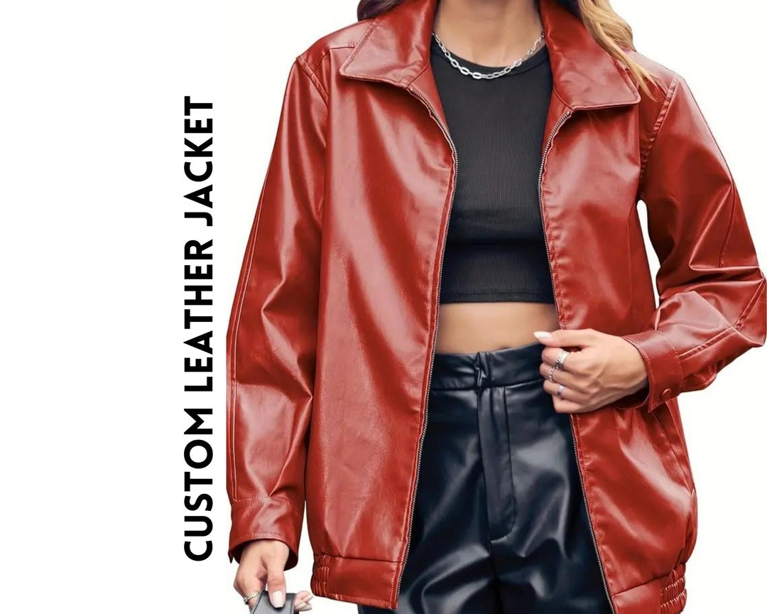 Custom Genuine Leather Jacket, Custom Leather Jacket Women, Motorcycle ...