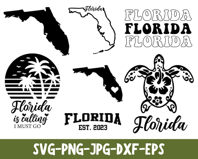 Florida Svg Png, Florida State Svg, State Svg, Svg Files, United States ...