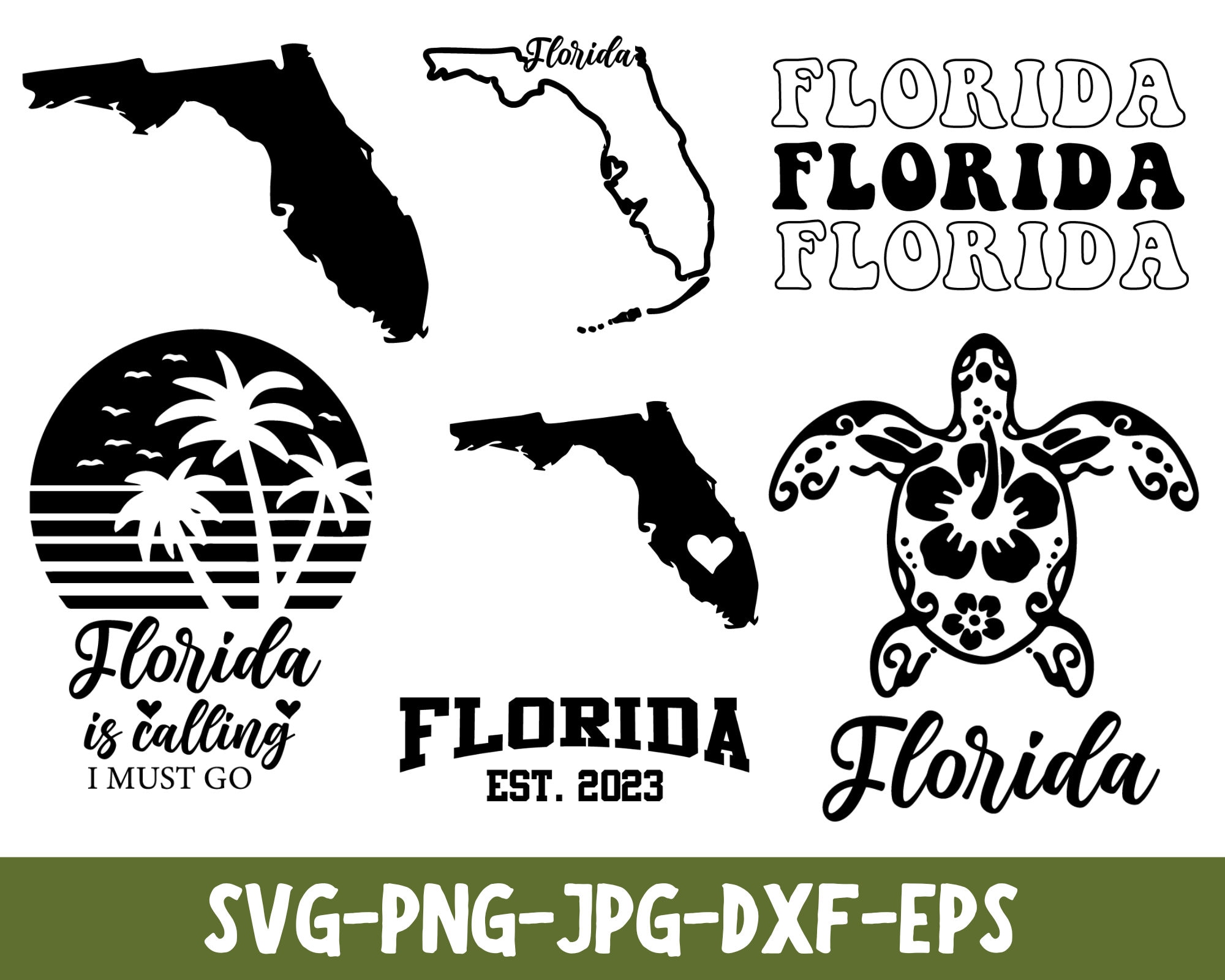 Florida Svg Png, Florida State Svg, State Svg, Svg Files, United States ...