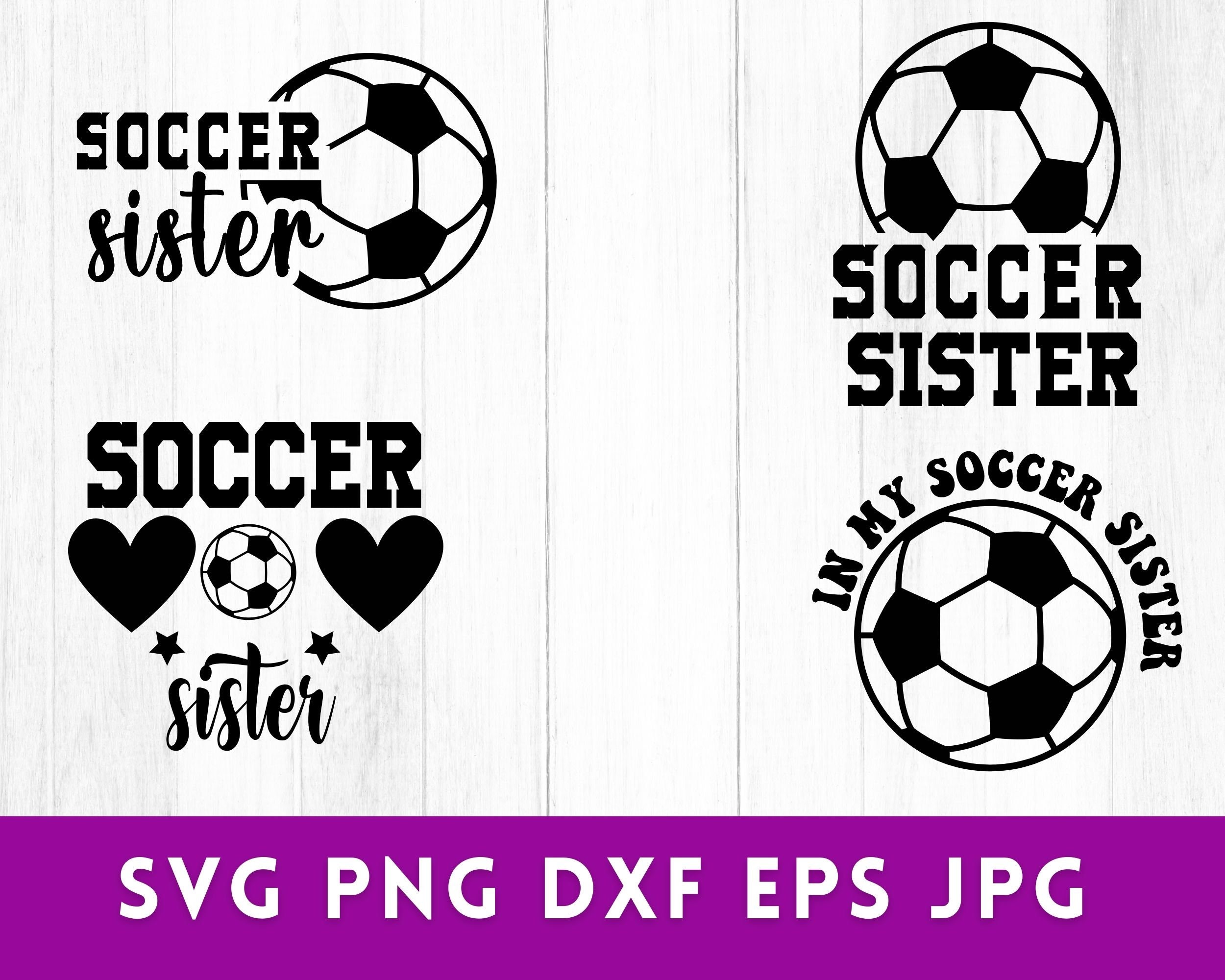 Soccer Sister Svg Png, Soccer Heart Svg, Soccer Sis Heart Svg,soccer ...