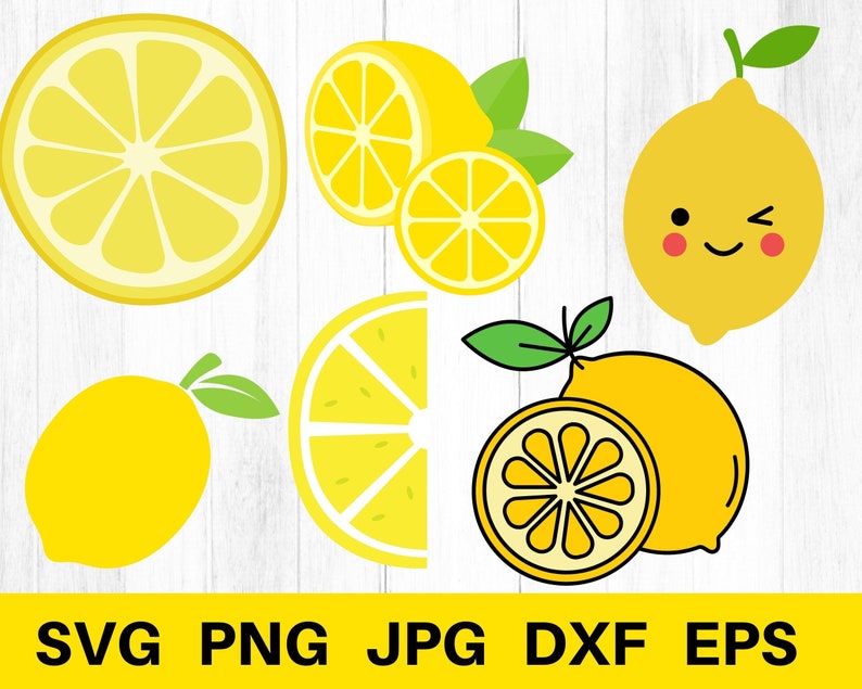 Lemon Svg Bundlelemon Pnglemon Fruit Svg Lemon Clipart - Etsy