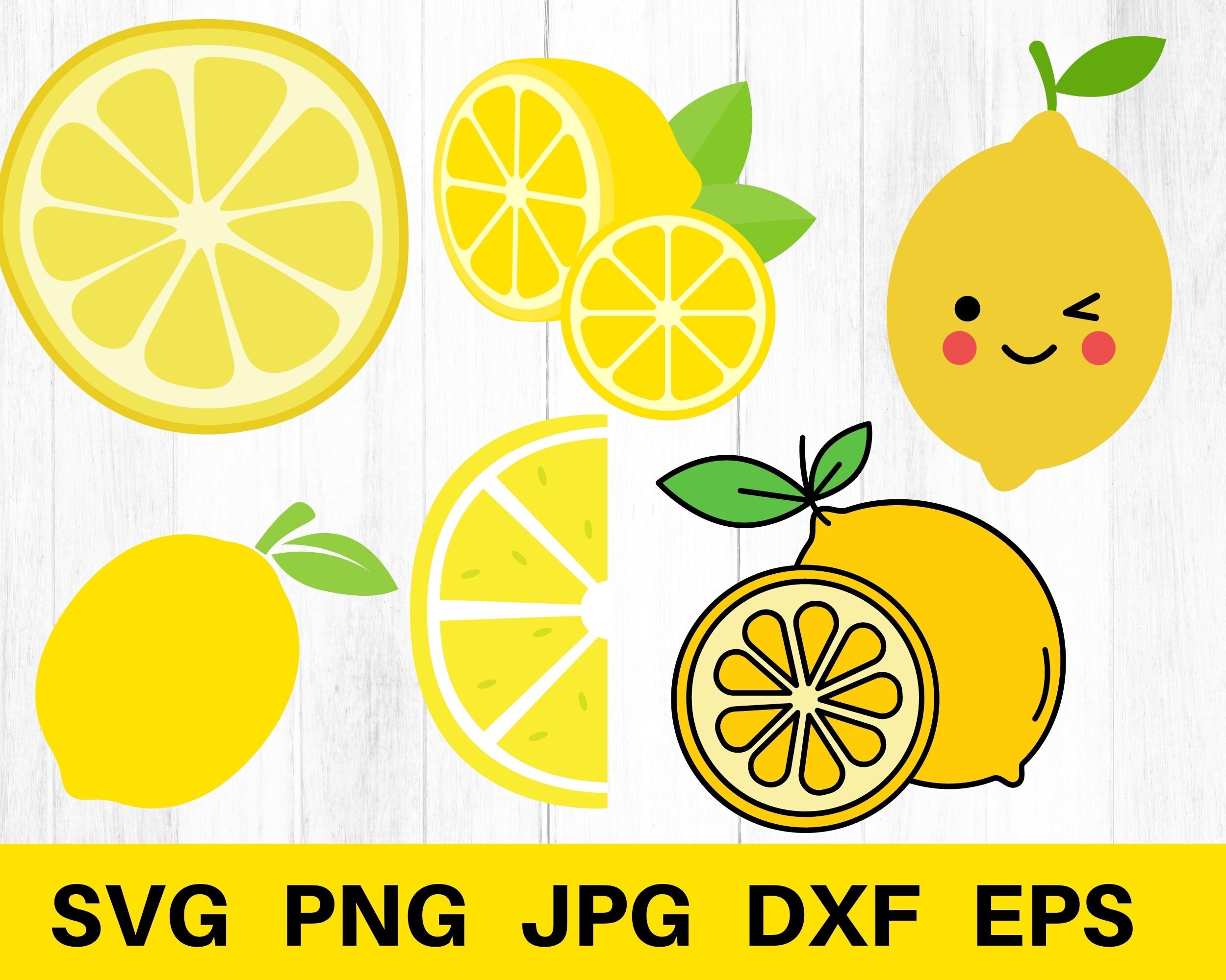 Lemon Svg Bundlelemon Pnglemon Fruit Svg Lemon Clipart - Etsy