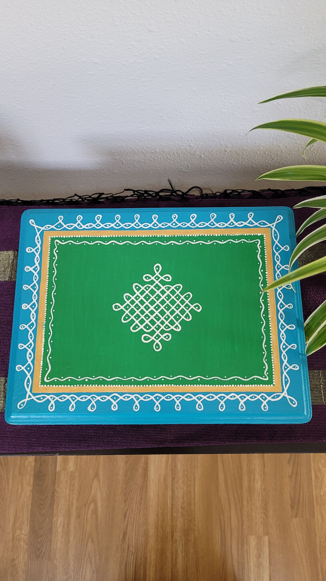 Handmade Kolam Chowky / Manai / Peeta | Pooja Room Decor | Indian Gift ...