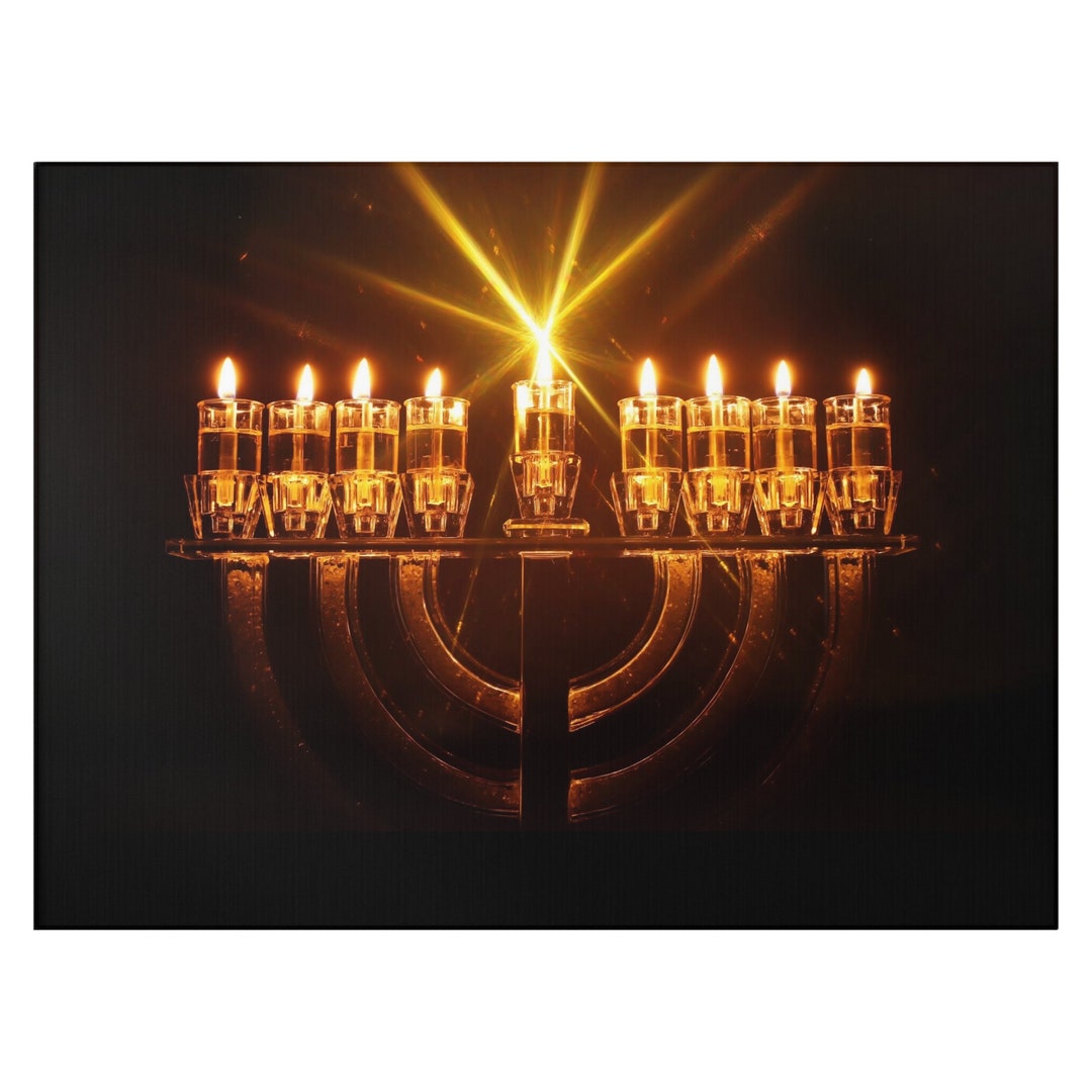 Hanukkah Menorah Dornier Rug, Menorah Rug, Jewish Hanukkah, Jewish ...
