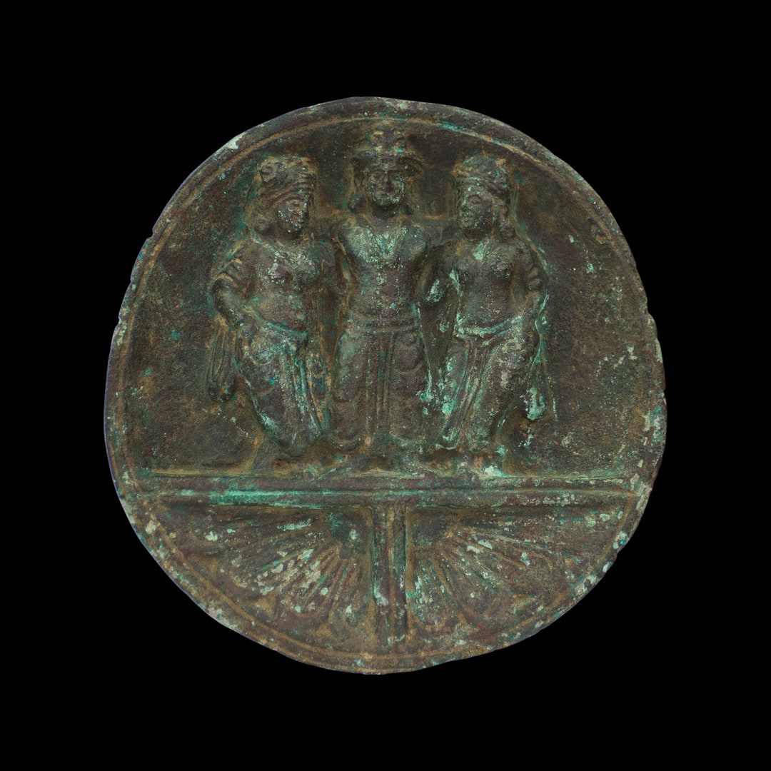 Greco-buddhist Art | Rare Ancient Gandharan Indo Greek Bronze Plate ...