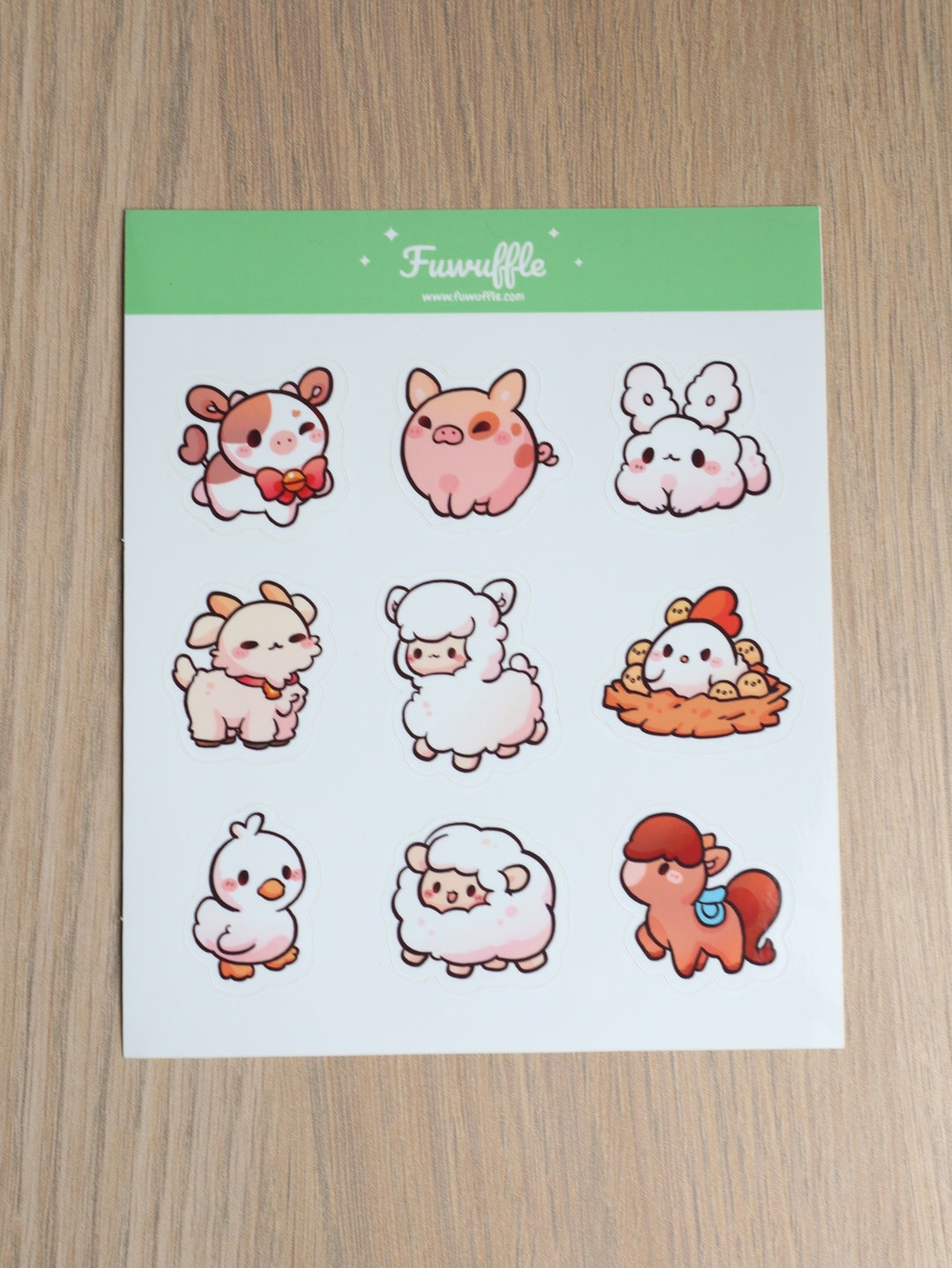Farm Friends Sticker Sheet | Cute Farm Animal Stickers, Farm Animals ...