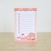 Bread Bunny to Do List Notepad | Bunny Notepad, Cute Notepad, Planner ...