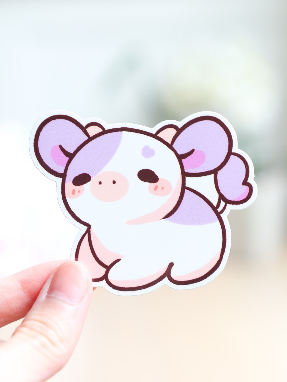 Pastel Cows Sticker Pack Cute Cow Stickers Waterproof Vinyl - Etsy