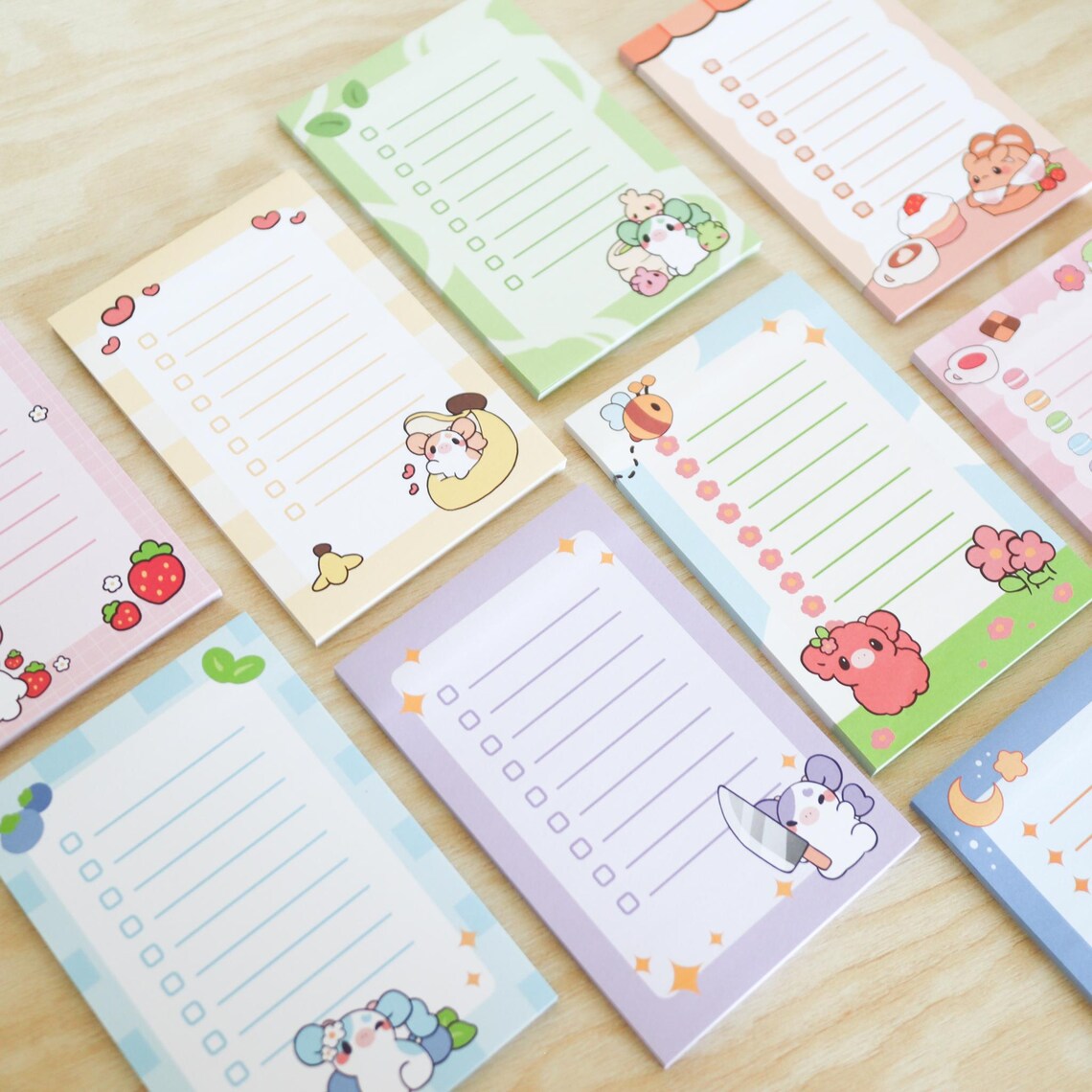 Bread Bunny to Do List Notepad Bunny Notepad, Cute Notepad, Planner Pad ...