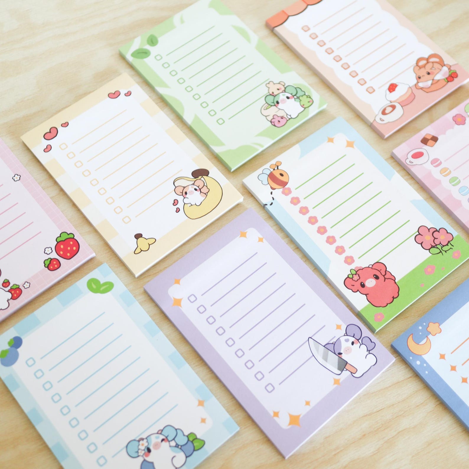 Bread Bunny to Do List Notepad Bunny Notepad, Cute Notepad, Planner Pad ...