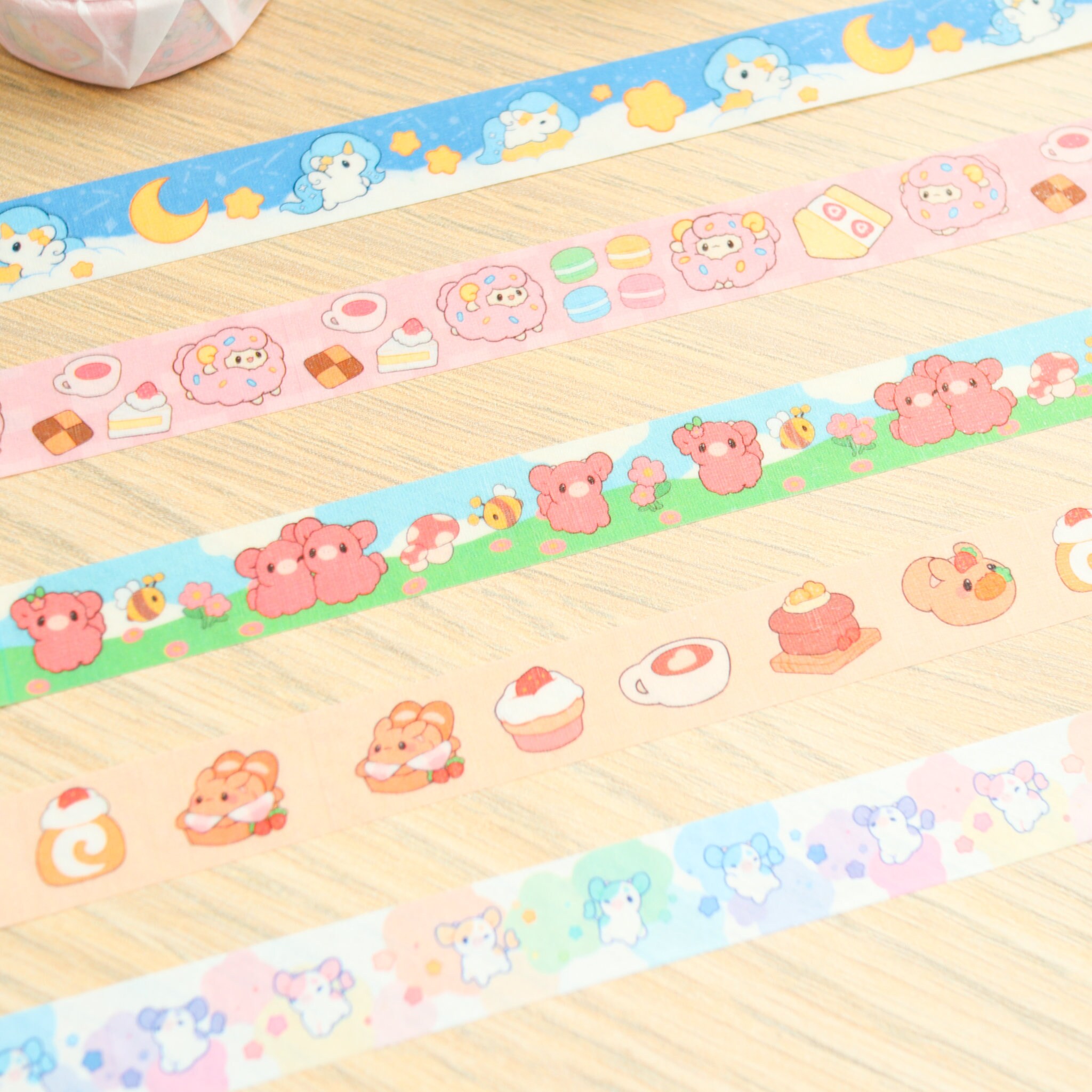 Bunny Bakery Washi Tape, Cute Rabbit Design for Scrapbooking, Planners ...