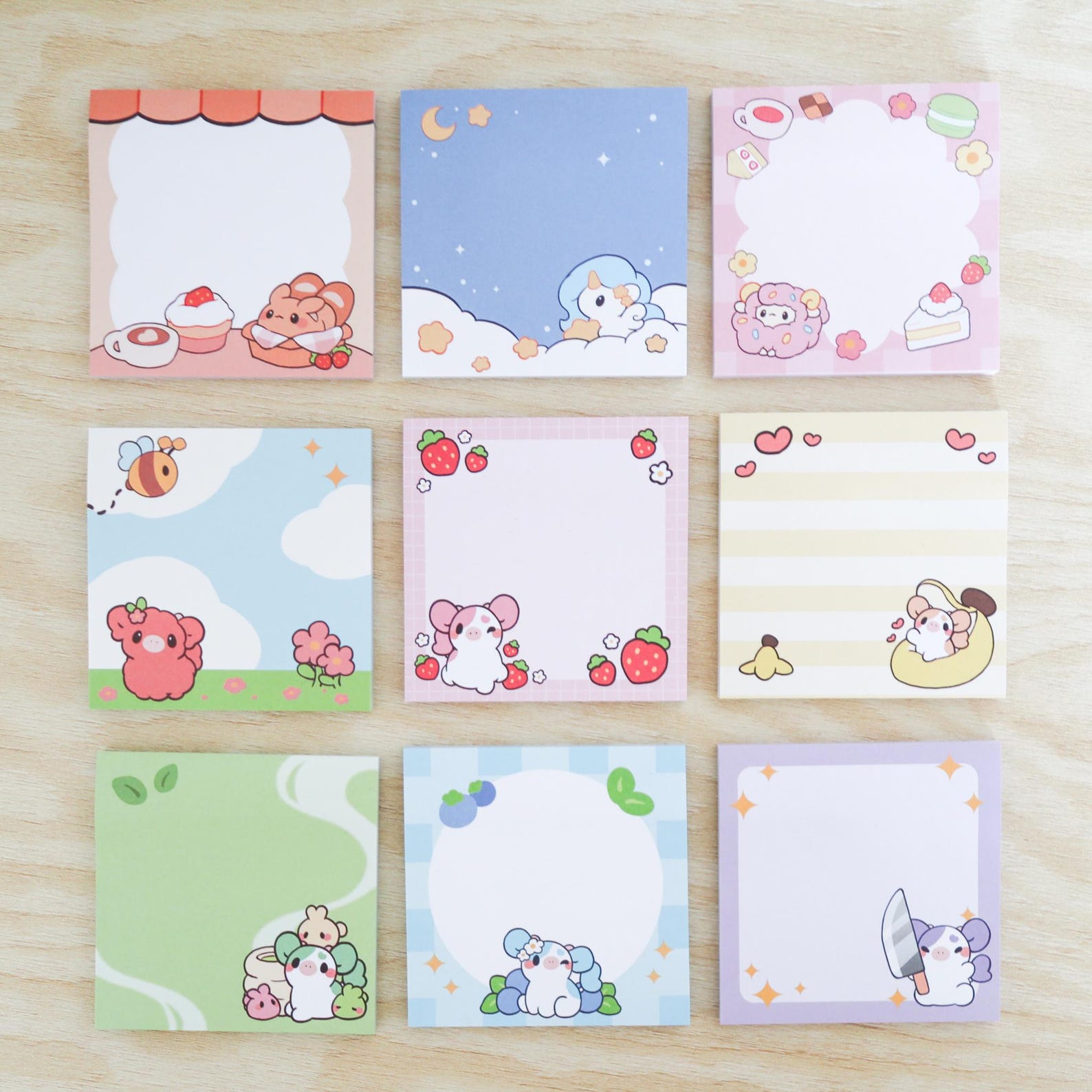 Highland Cow Sticky Notes Cute Sticky Notes, Cute Notepad, Cute Animal ...