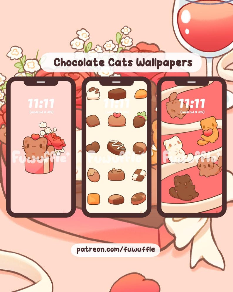 Chocolate Cats Icon Set, Cute Icons, Ios Android App Icons, Wallpapers ...