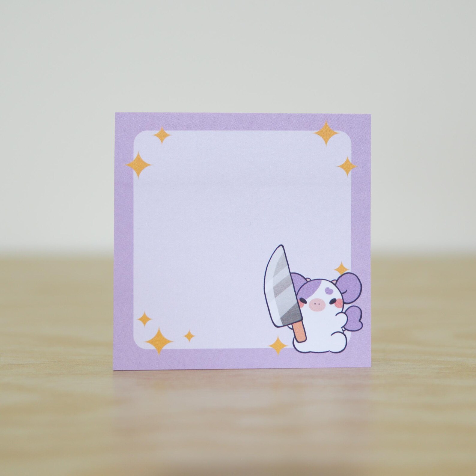 Knife Cow Sticky Notes | Cute Sticky Notes, Cute Notepad, Cute Animal ...
