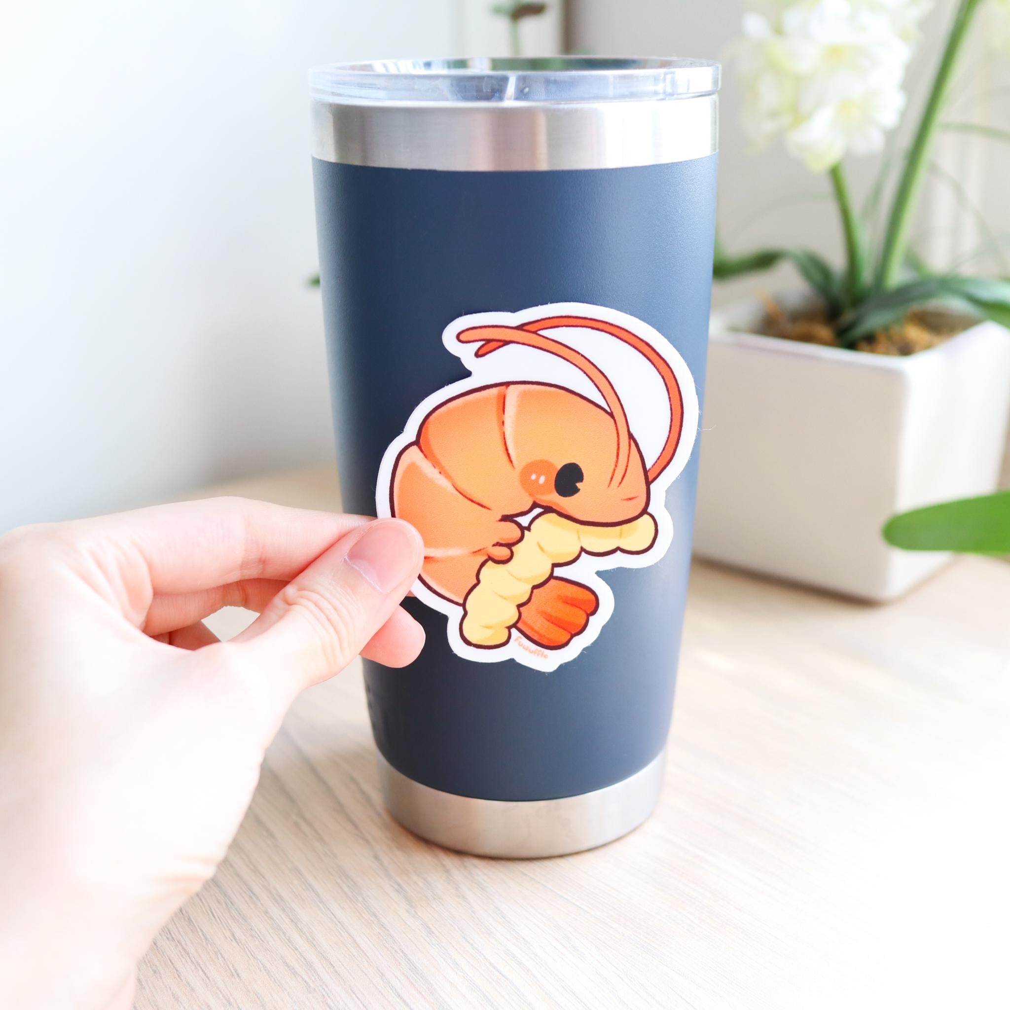Shrimp Vinyl Sticker | Shrimp Chips Sticker, Shrimp Crackers Sticker ...