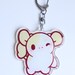 Winnie the Yellow Cow Acrylic Keychain Cow Keychain, Cow Charm, Cute ...