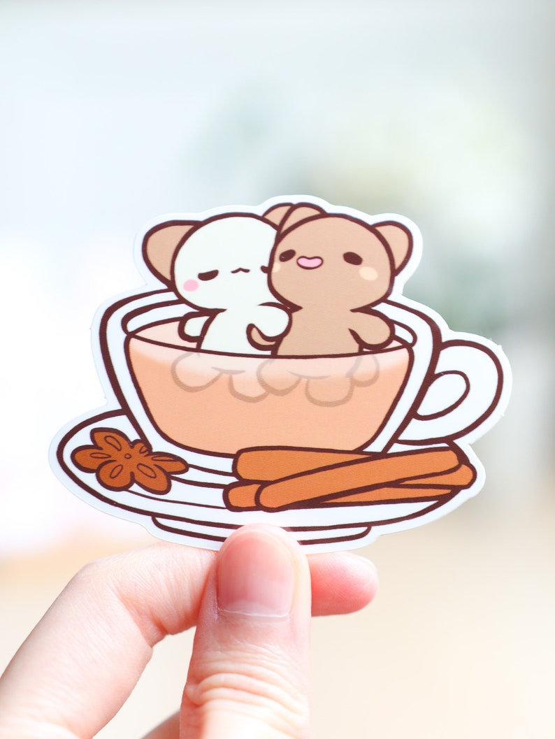 Chai & Latte Cat Sticker Pack | Cute Cat Stickers, Cat Sticker Pack ...
