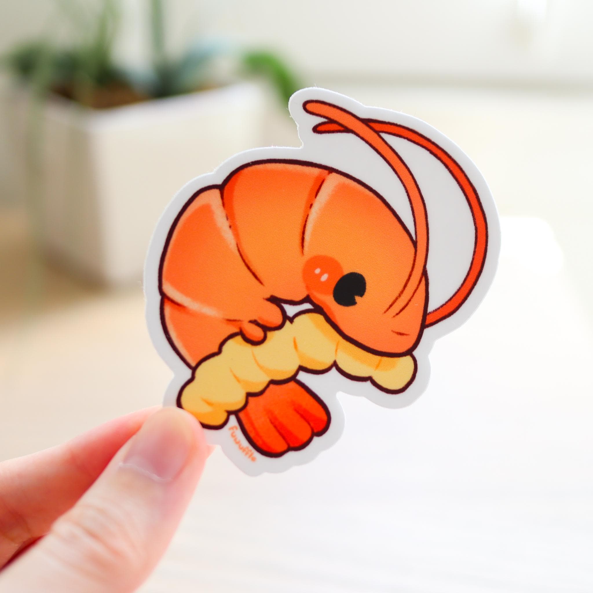 Shrimp Vinyl Sticker | Shrimp Chips Sticker, Shrimp Crackers Sticker ...