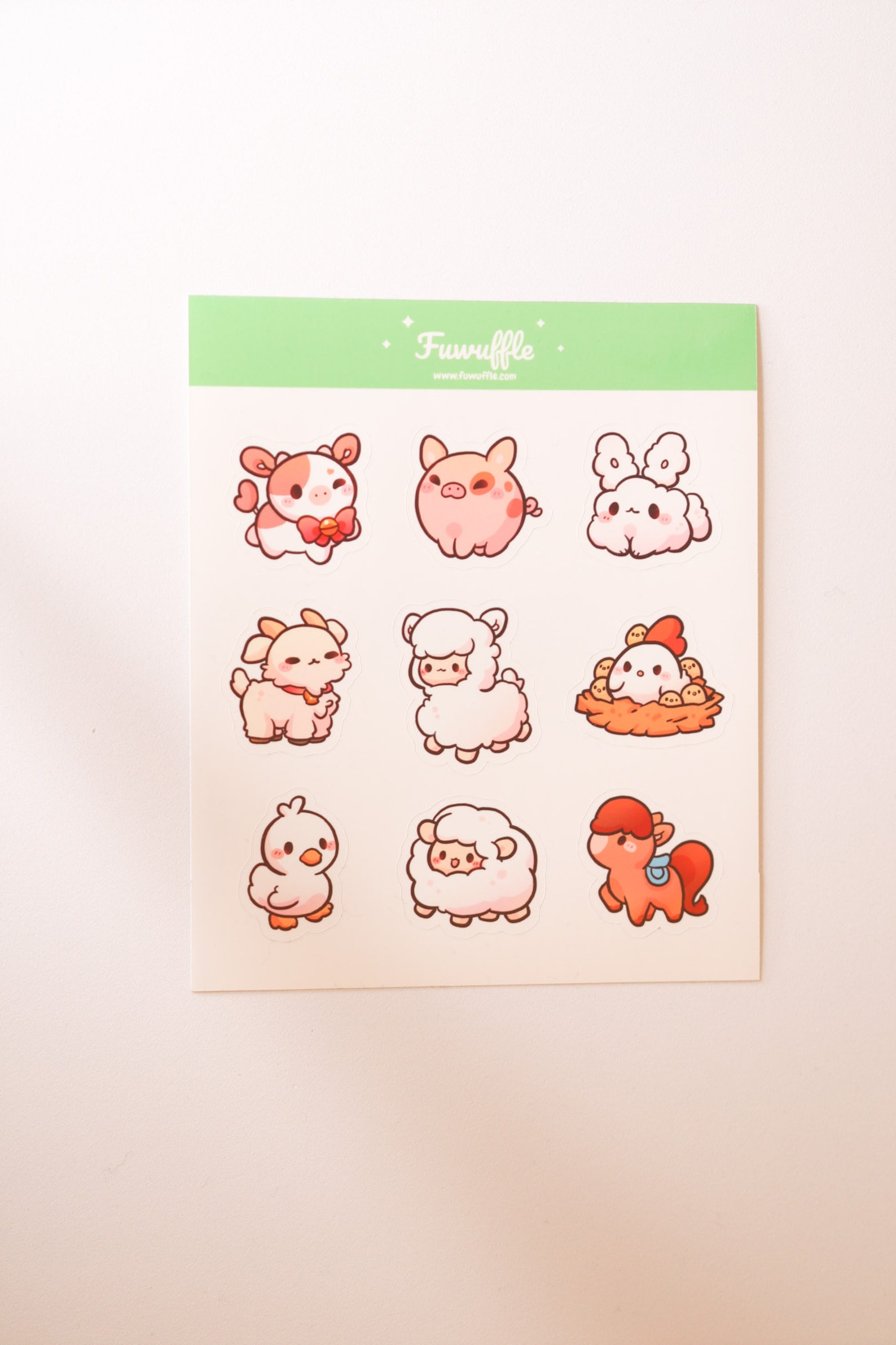 Farm Friends Sticker Sheet | Cute Farm Animal Stickers, Farm Animals ...