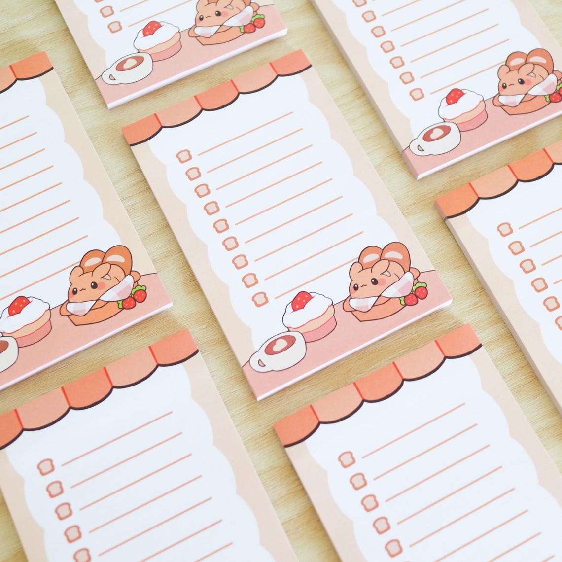 Bread Bunny to Do List Notepad Bunny Notepad, Cute Notepad, Planner Pad ...