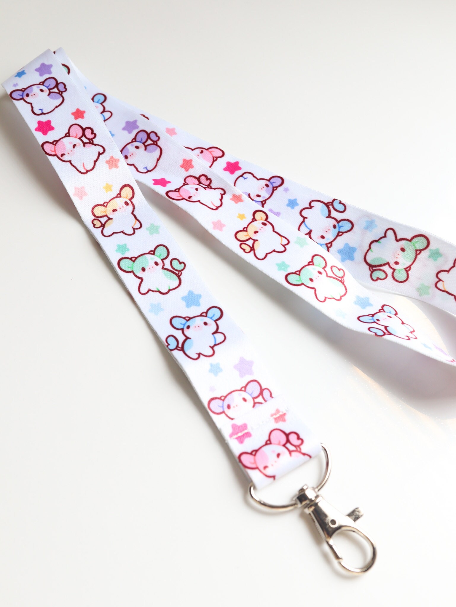 Pastel Cows Lanyard Cow Lanyard Cute Lanyard Pastel - Etsy