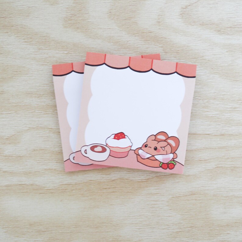 Bread Bunny Sticky Notes | Cute Sticky Notes, Cute Notepad, Cute Animal ...