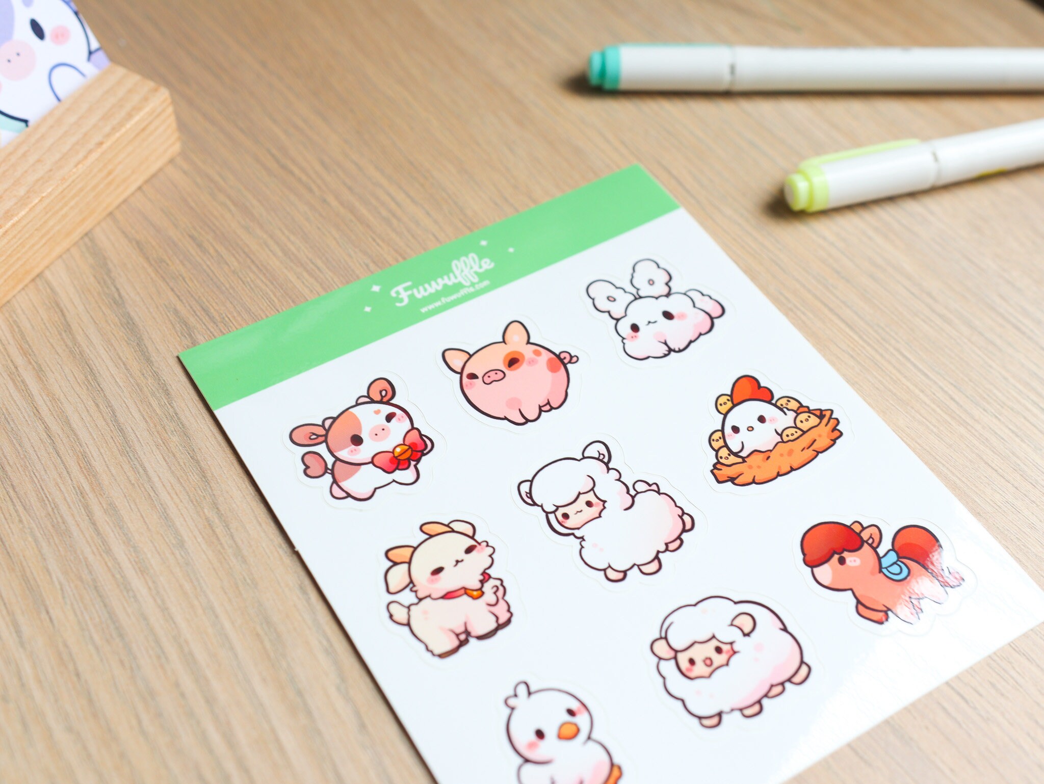 Farm Friends Sticker Sheet | Cute Farm Animal Stickers, Farm Animals ...