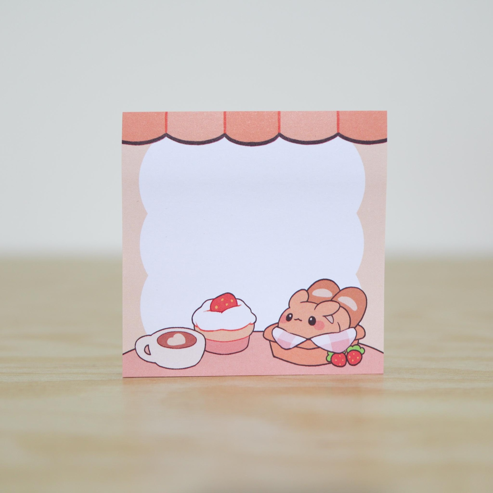Bread Bunny Sticky Notes | Cute Sticky Notes, Cute Notepad, Cute Animal ...