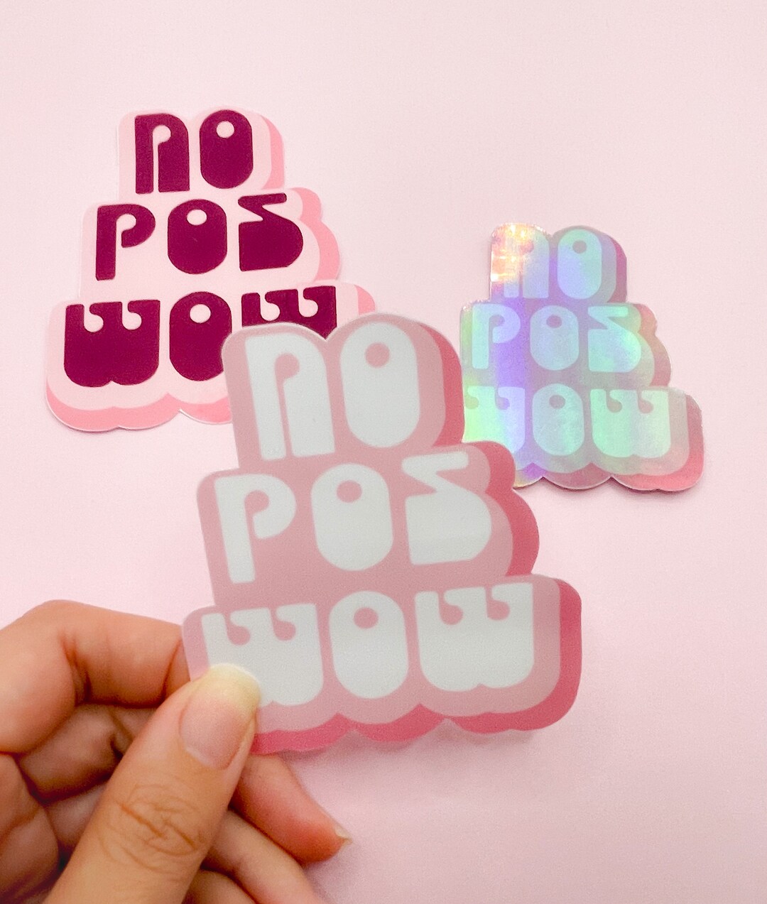 NO POS WOW Stacked Sticker Spanish Expression for Water Bottle - Etsy