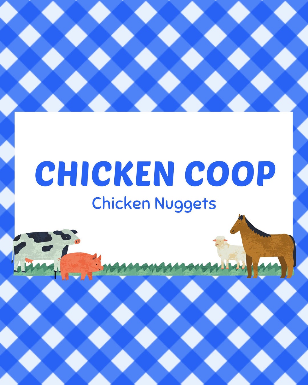 Farm Themed Food Cards (INSTANT DOWNLOAD) - Etsy