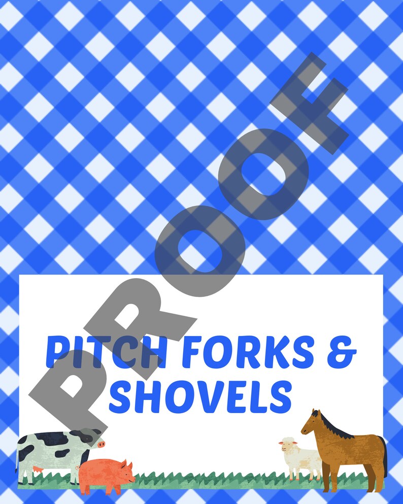 Farm Themed Food Cards (INSTANT DOWNLOAD) - Etsy