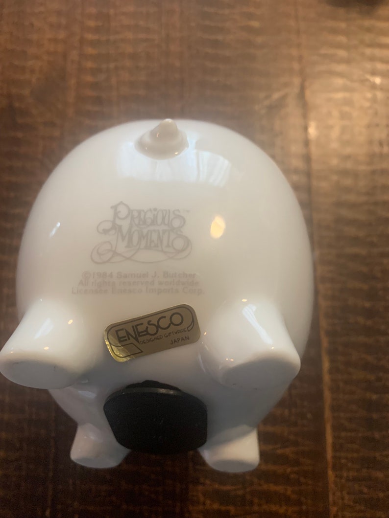 Vintage 1985 Enesco Precious Moments Piggy Bank. Sam J. Butcher we Won ...