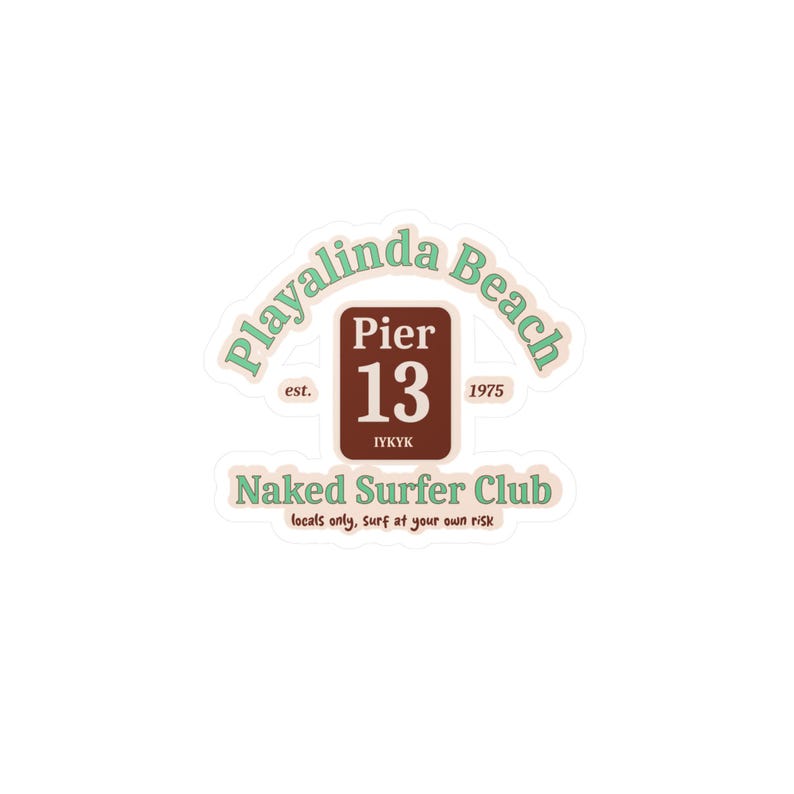 Playalinda Beach Surf Club Sticker - Etsy