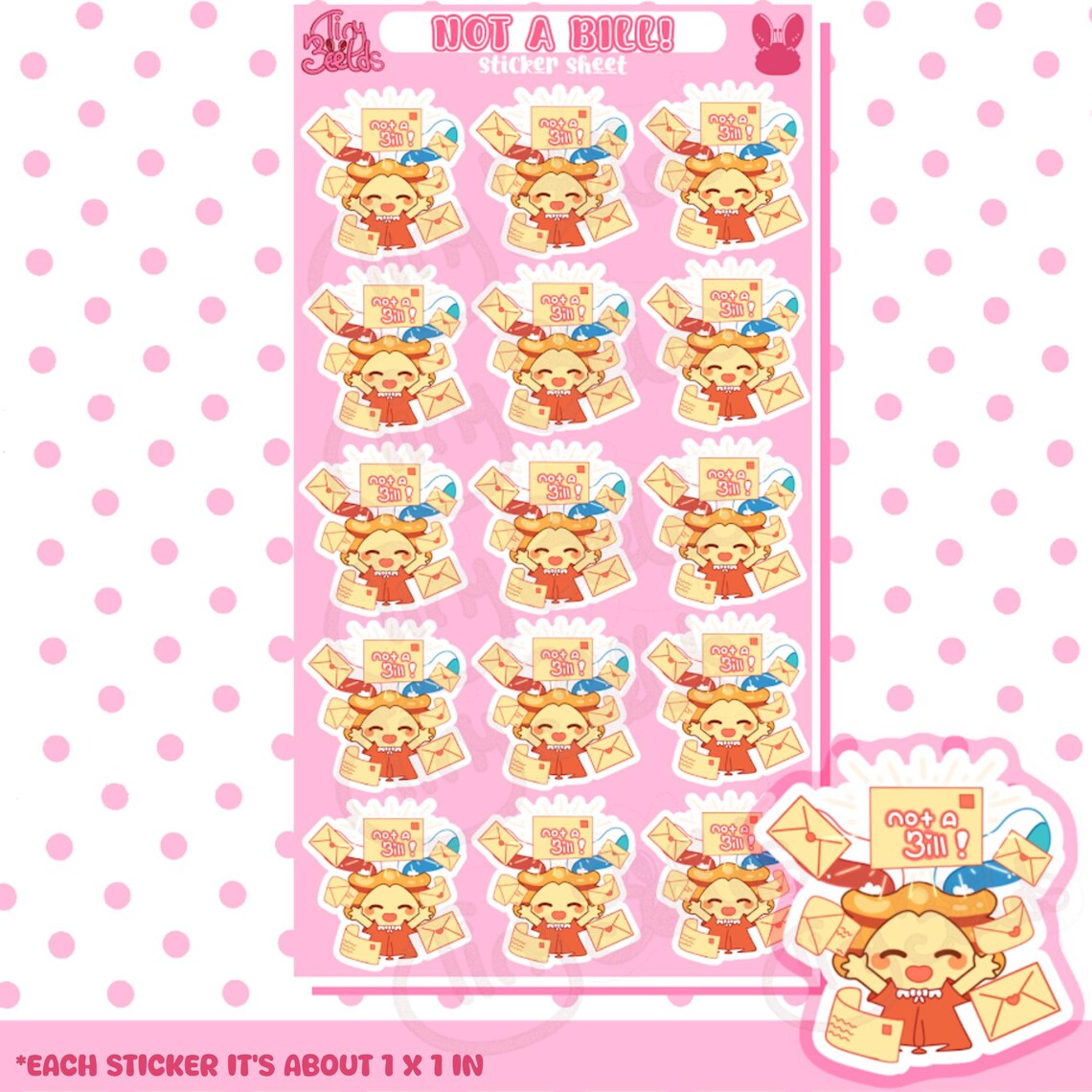 It's Not a Bill Sticker Sheet Shipping & Mailing Sticker Sheet Pack ...