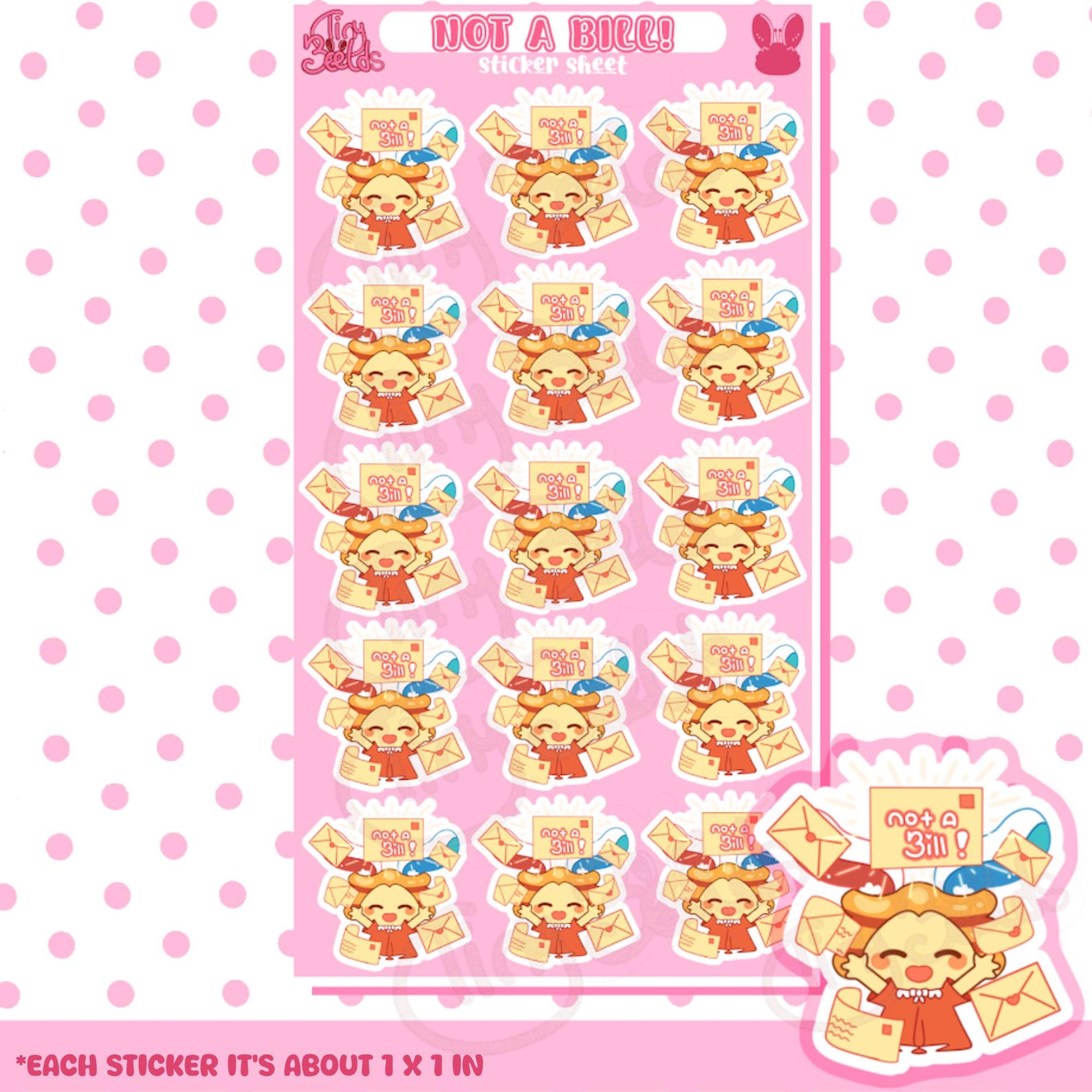 It's Not a Bill Sticker Sheet Shipping & Mailing Sticker Sheet Pack ...
