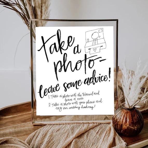 Wedding Polaroid Photobooth Sign, Party Polaroid Guestbook Sign ...