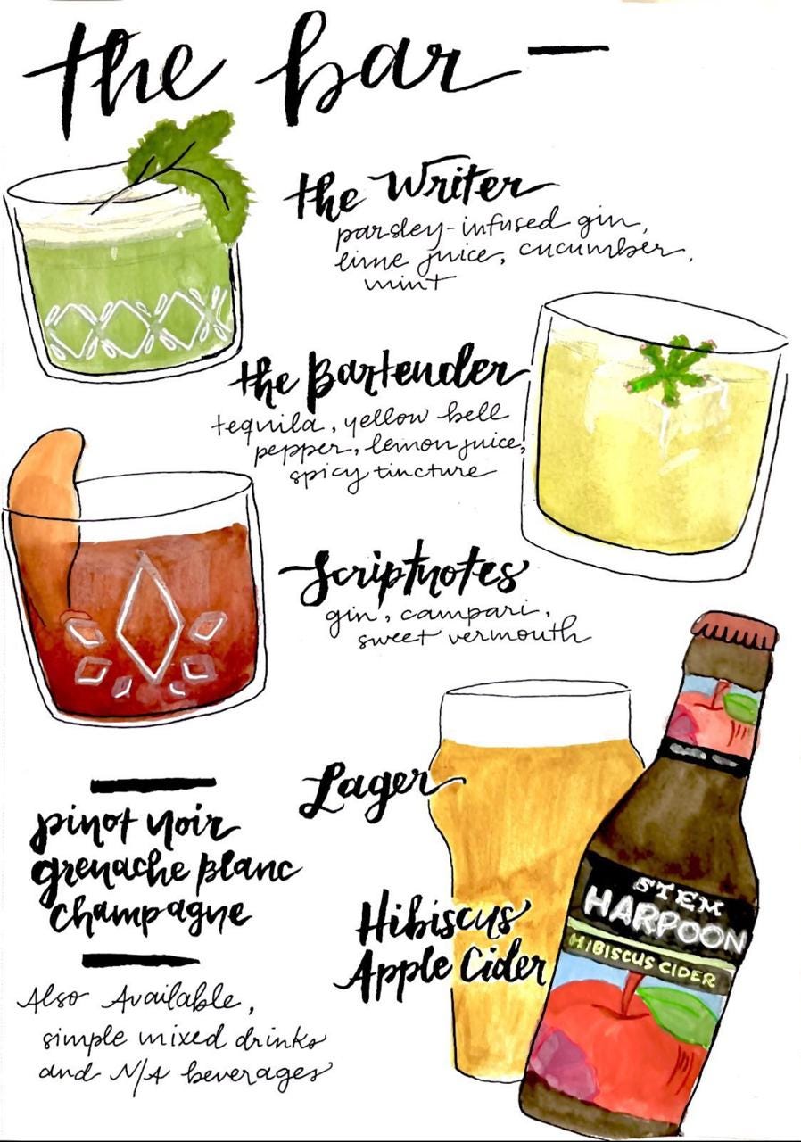 Custom Drinks Menu, Made-to-order, Perfect for Weddings, Bridal Showers ...