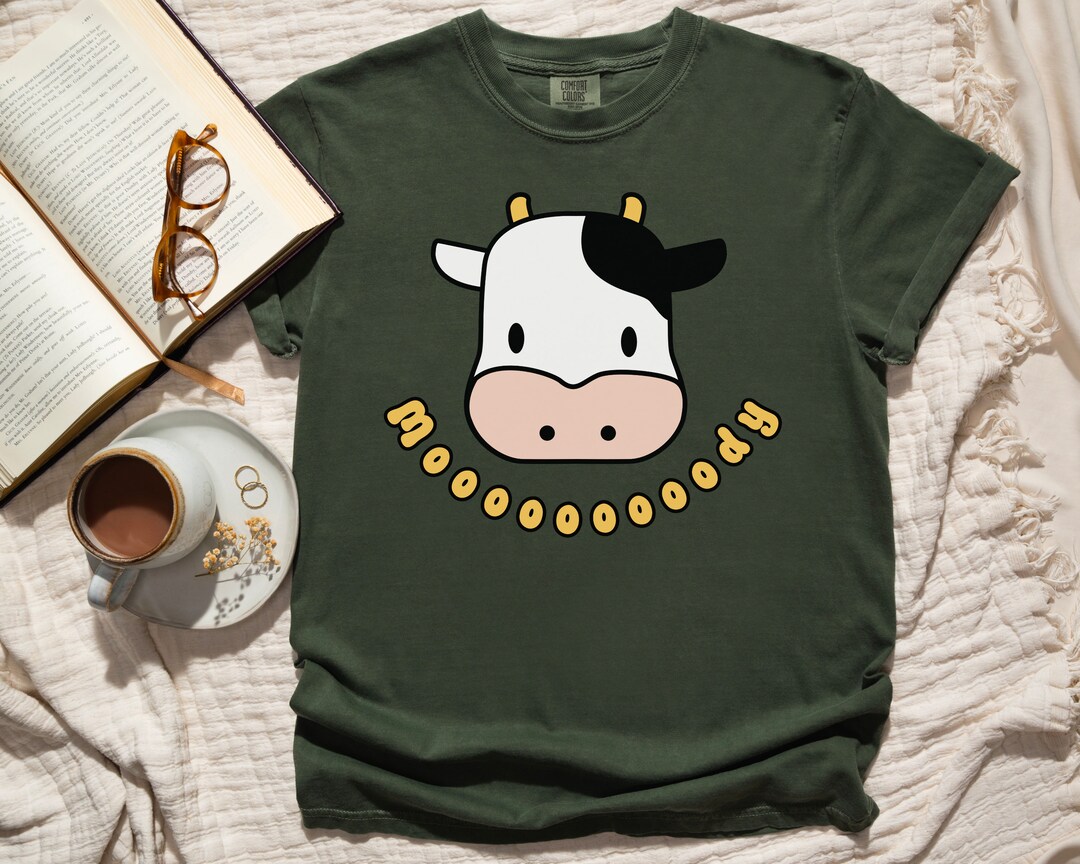Funny Cow Shirt, Moooooody, Punny Shirts, Cow Lover Gift - Etsy