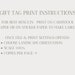 Printable Football Game Day Tags | Football Goodie Bags | Instant ...