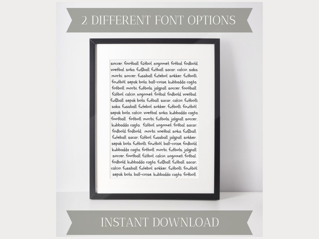 Printable Soccer Decorations | Football Wall Art | Soccer Themed Party ...