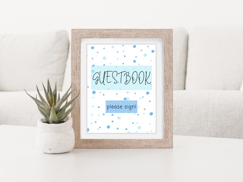 Plantilla de letreros para baby shower / Letreros minimalistas azules ...