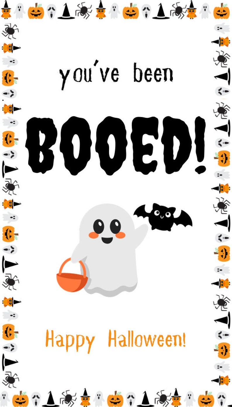 Printable "you've Been Booed!" Kit | Neighborhood Halloween Boo Kit - Etsy