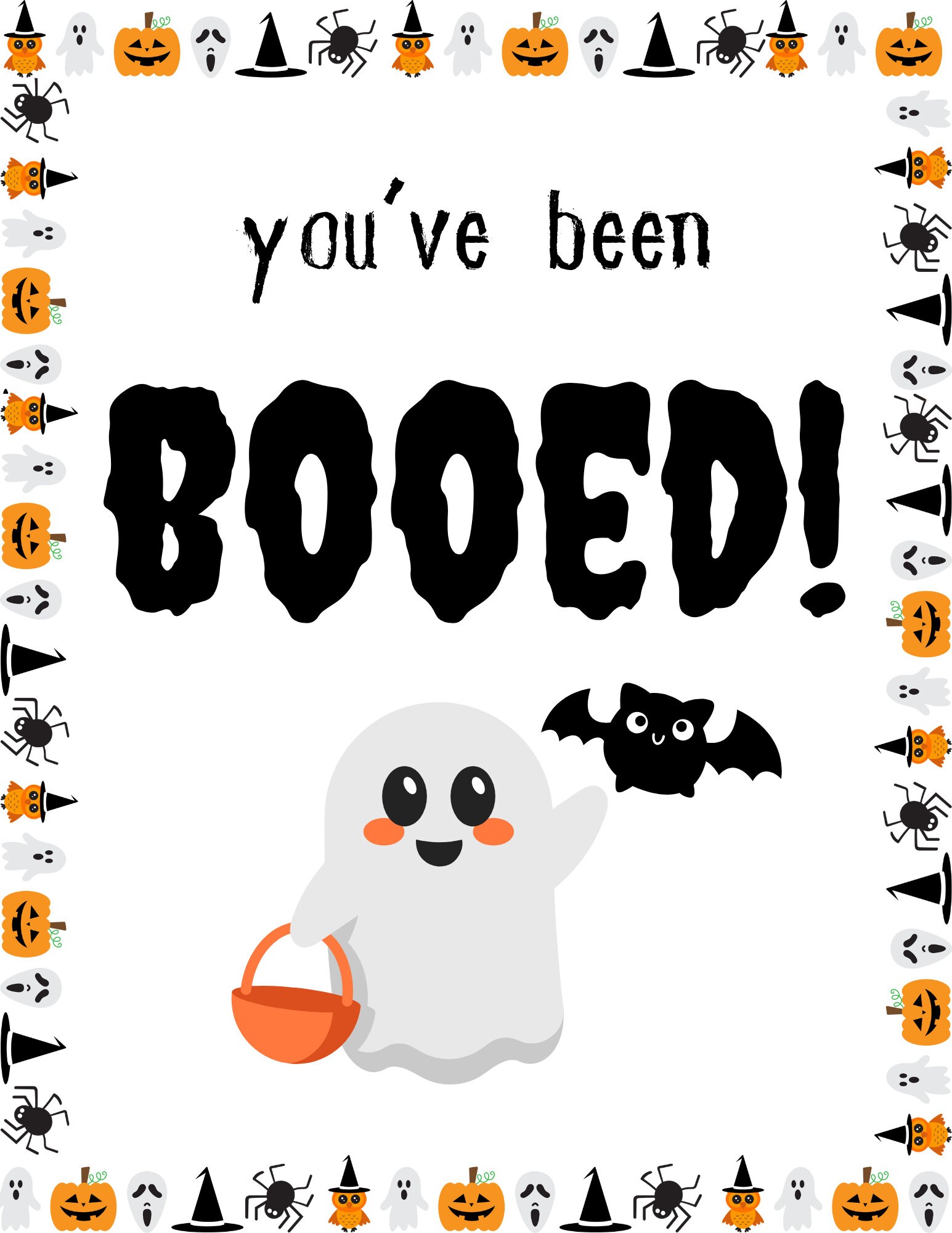Printable "you've Been Booed!" Kit | Neighborhood Halloween Boo Kit - Etsy