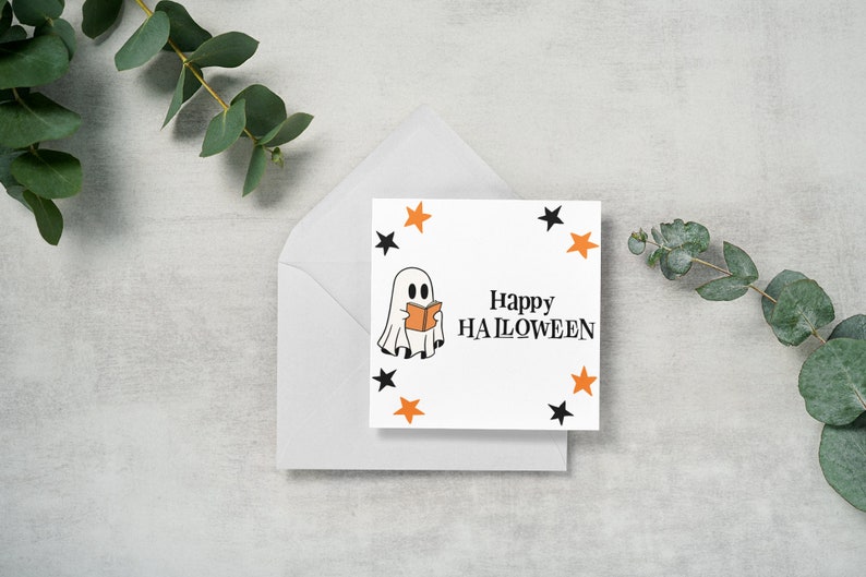Printable Halloween Cards | Blank Greeting Card for Kids - Etsy
