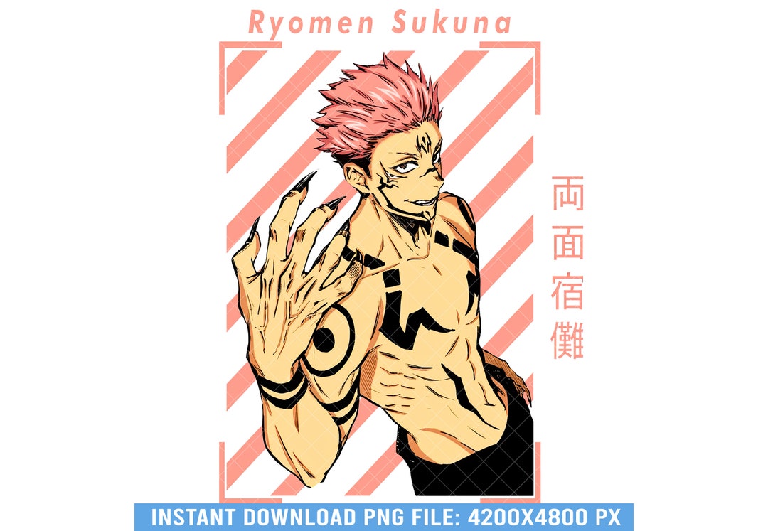 Ryomen Sukuna Png Jujutsukaisen Svg Jujutsukaisen Png Anime Etsy France