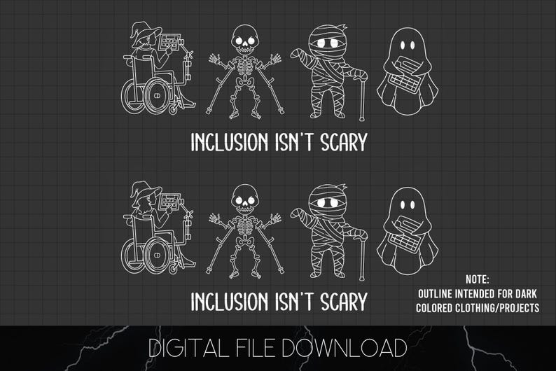 Inclusion Isn't Scary SVG || Silhouette/cricut Users || Halloween SVG ...