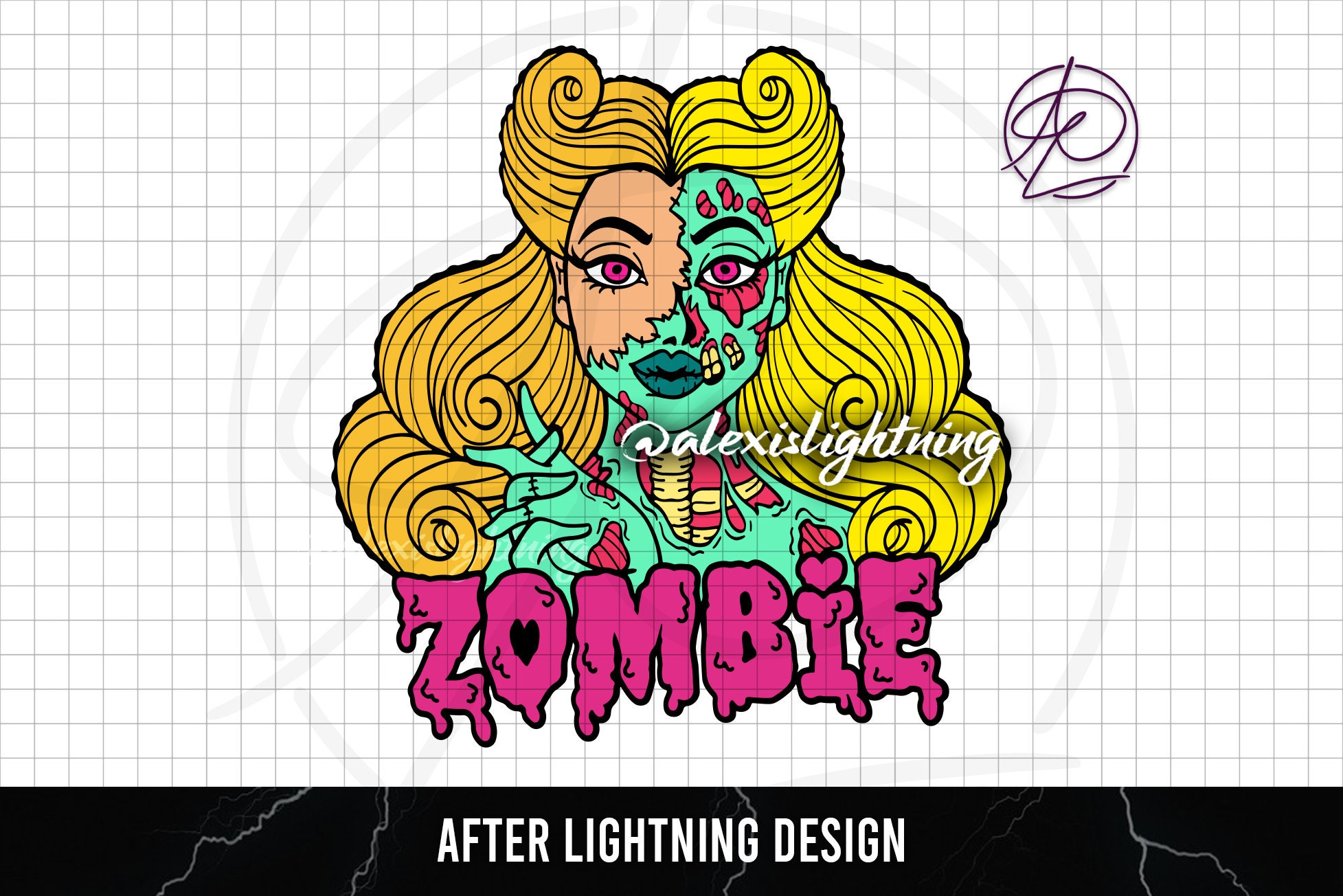 Zombie Girl Living in a Zombie World SVG || SVG for Cricut/silhouette ...