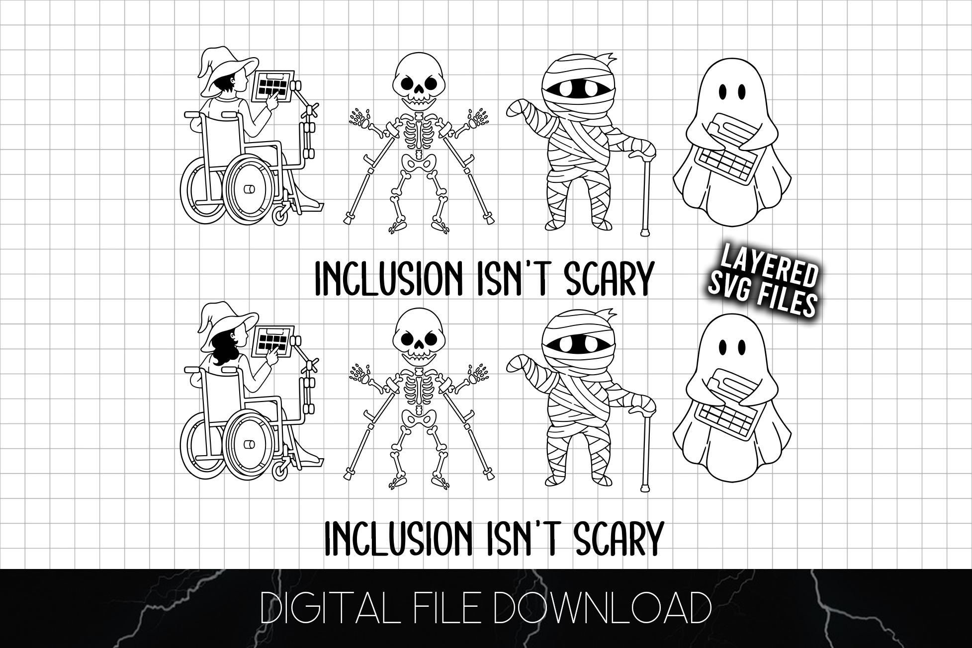 Inclusion Isn't Scary SVG || Silhouette/cricut Users || Halloween SVG ...