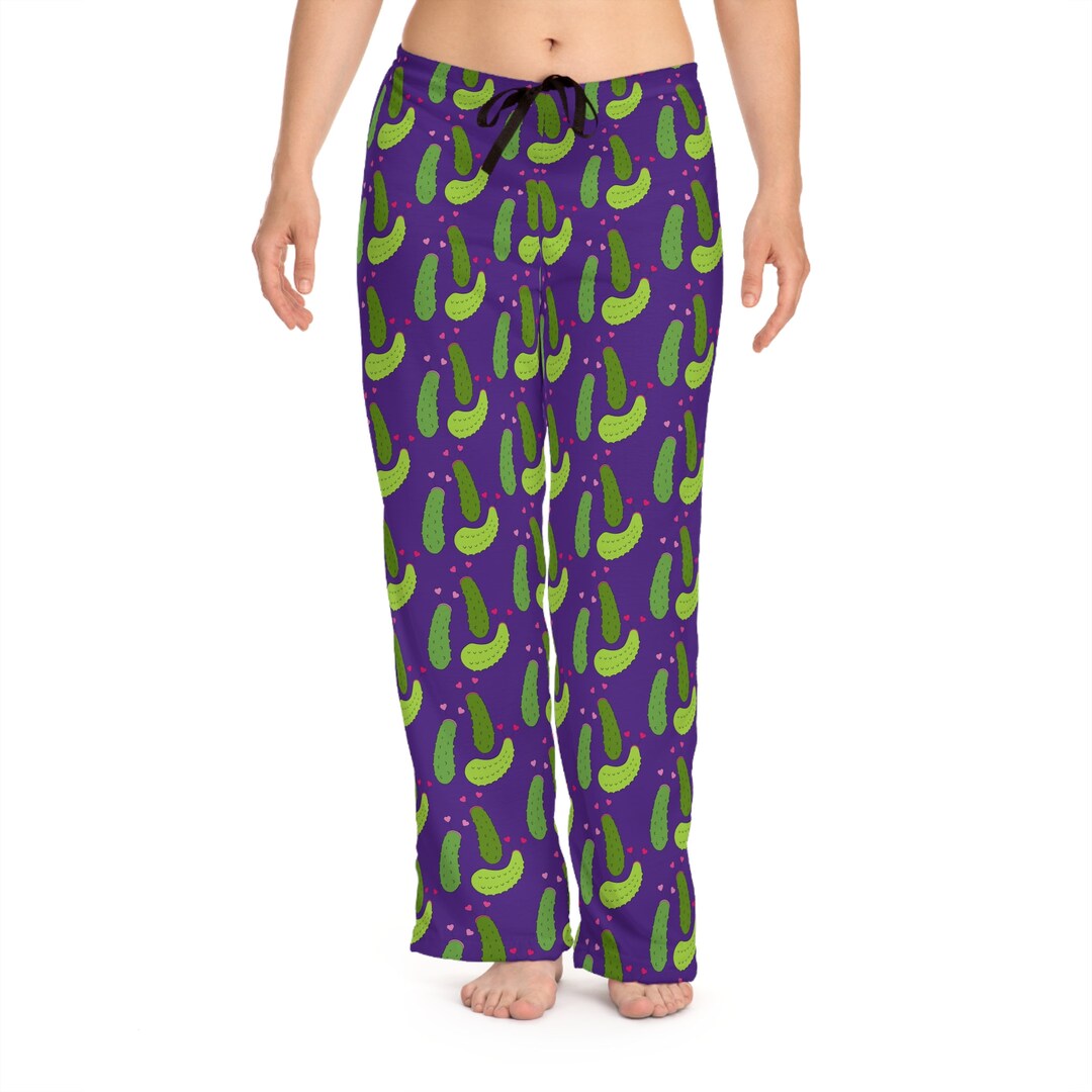 Women's Valentine Heart Pajama Pants Dark Purple - Etsy